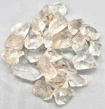 1 lb Crystal B untumbled stones - Blessed Be